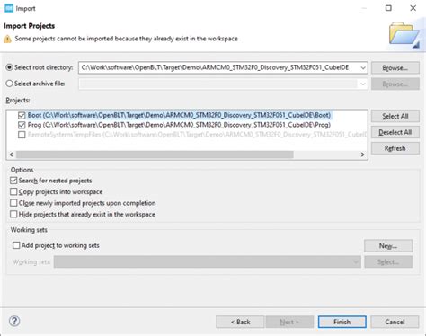 manual demos stm32f0 discovery cubeide [openblt bootloader]