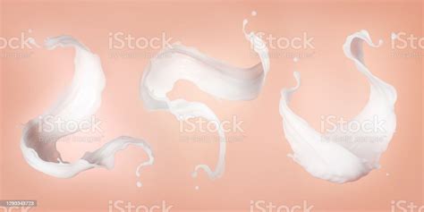 3d 렌더 복숭아 배경에 고립 된 다양한 흰색 액체 튀김 세트 우유 튀는 클립 아트 컬렉션 디자인에 대한 스톡 사진 및 기타 이미지 Istock