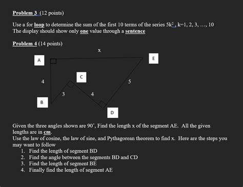 Solved Problem Points Use A For Loop To Determine The Chegg Com