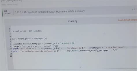 Solved Mainpy Load Default Templaoutput Differs See