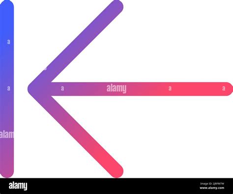 Previous Step Pixel Perfect Gradient Linear Ui Icon Stock Vector Image