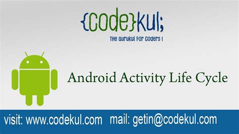 Android Tutorial 2019 Android Activity Life Cycle Youtube