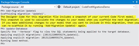 Using Entity Framework Code First Migration Asp Mvc Geeksprogrammings