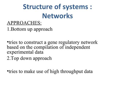Systems Biology And Approaches Of Genomics And Proteomics Ppt Biological Sciences Science
