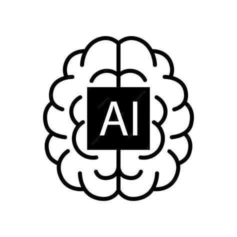Premium Vector Ai Brain Icon Concept Illustration Outline Symbol Vector Sign Linear Symbol