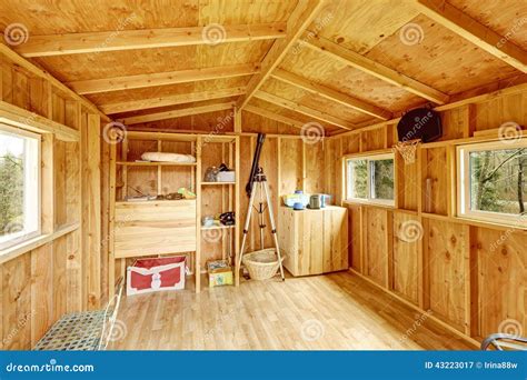 Small Tree House Interior Stock Image Image Of Windows