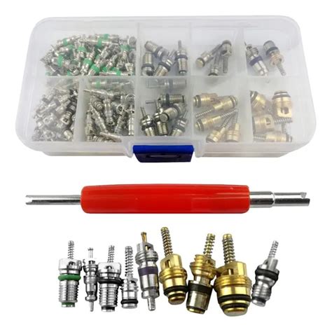 135pcs Ac Válvula De Núcleos Aire Acondicionado Kit Mercadolibre 📦