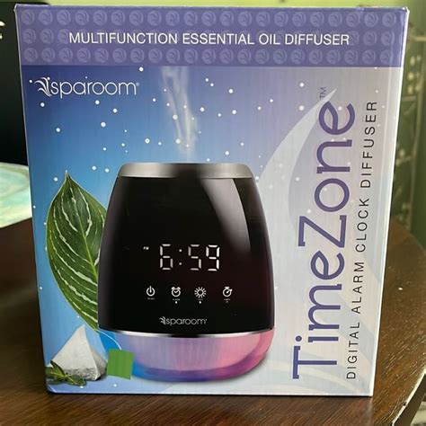 Sparoom Time Zone Digital Alarm Clock Diffuser Alarm Clock Digital Alarm Clock Diffuser
