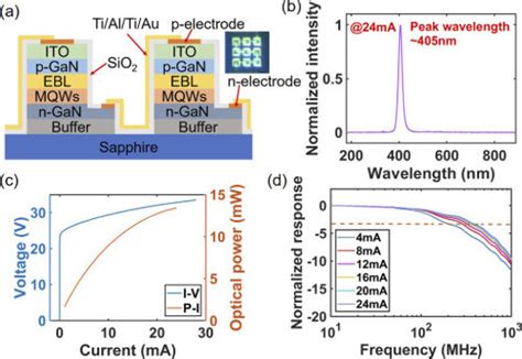 A Schematic Structure Of The Violet Series Biased Micro Led Inset