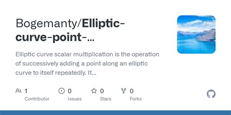 Github Bogemantyelliptic Curve Point Multiplication Elliptic Curve Scalar Multiplication Is