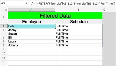 Using The Filter Function In Excel Single Or Multiple Conditions