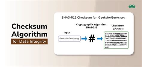 Understanding Checksum Algorithm For Data Integrity Geeksforgeeks