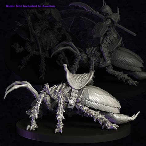 3d Printable Insect Riding Roach Giant Radioactive Cockroach By Dark