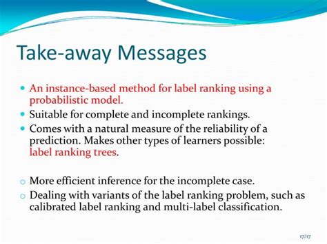 Decision Tree And Instance Based Learning For Label Ranking Ppt
