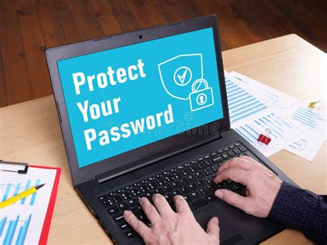 Protect Your Password Is Shown Using The Text Stock Image Image Of Protect Fraud 250563753