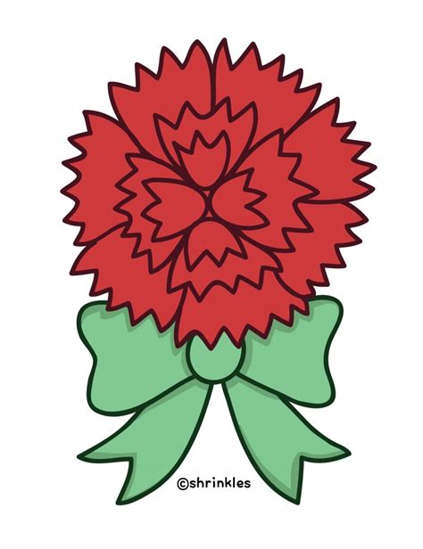 [어버이날 카네이션 도안]엄마 아빠에게 감사한마음을 전하세요 카네이션 도안 스승의날 카드 도안 네이버 블로그