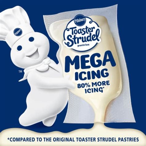 Pillsbury Toaster Strudel Limited Edition Mega Icing Frozen Pastries 6