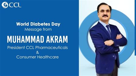 World Diabetes Day Message Muhammad Akram President Ccl