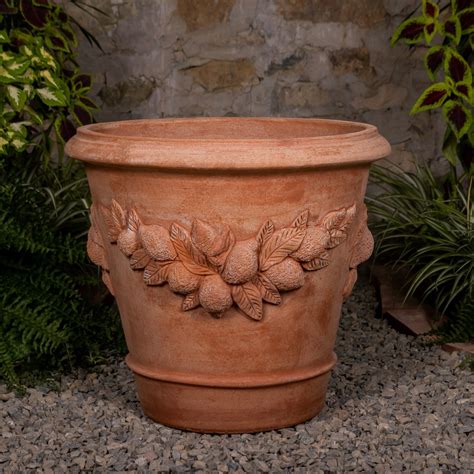 Impruneta Terracotta Lemons Vase