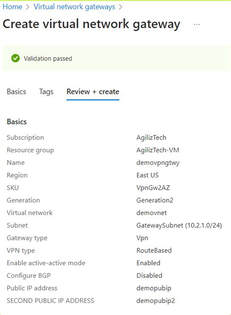 Creating Azure Vpn Gateway Step By Step Guide Agiliztech