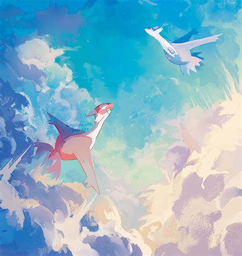 Latias And Latios Pokemon Drawn By Nashiro O O Danbooru