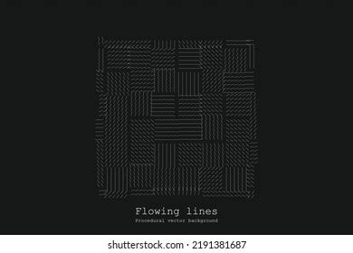Abstract Line Matrix Pattern Noise Flow Stock Vector Royalty Free Shutterstock