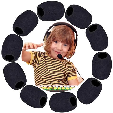 소프트 미니 헤드셋 교체 폼 전화 마이크 커버 10 개 마이크 폼 윈드 스크린 바람막이 스폰지 헤드셋 보호대마이크 액세사리 Aliexpress