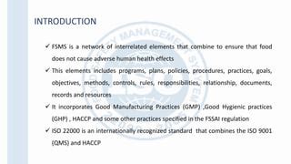 FSMS Pptx Food Industry Industries