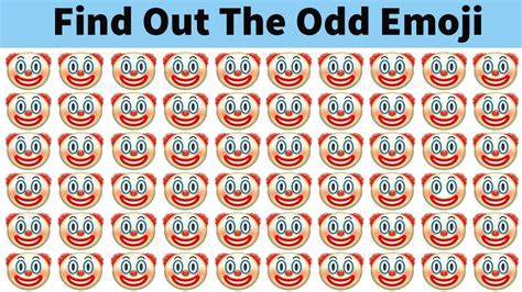 Spot The Difference 5 Can You Find The Odd Emoji Out Emoji Puzzle