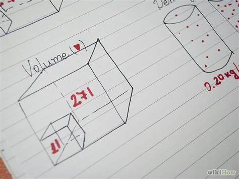 How To Calculate Volume And Density Steps With Pictures Volume Density Mathematics
