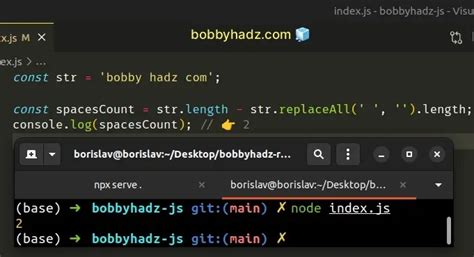 Count The Words Or Spaces In A String In JavaScript Bobbyhadz