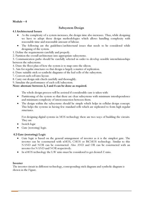 Module 4 Vlsi Designing Combinational Logic Gates In Mos And Cmos Mos Logic Circuits With