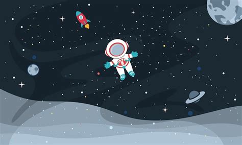 공간 배경 벡터 일러스트 레이 션 프리미엄 벡터