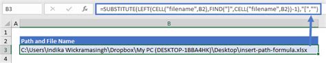 Insert File Path In Excel Automate Excel