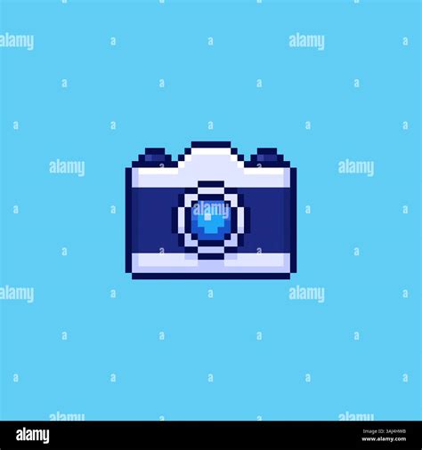 Pixel Art Camera Game Asset Design Stock Vector Image And Art Alamy