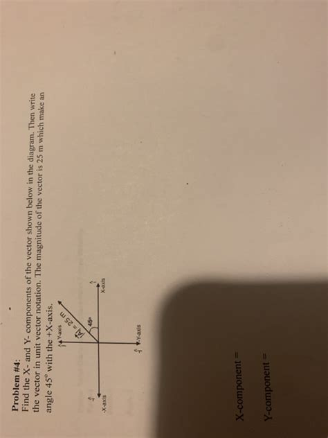 Solved Problem 4 Find The X And Y Components Of The