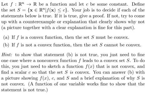 solved let f r” r be a function and let c be some