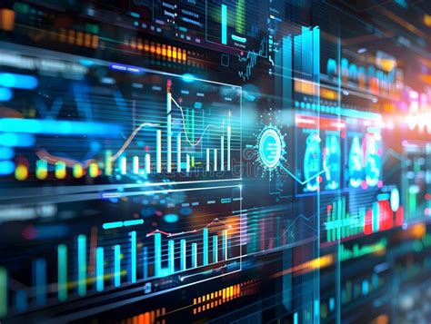 Futuristic Data Analytics Concept With Sorting Categorizing And