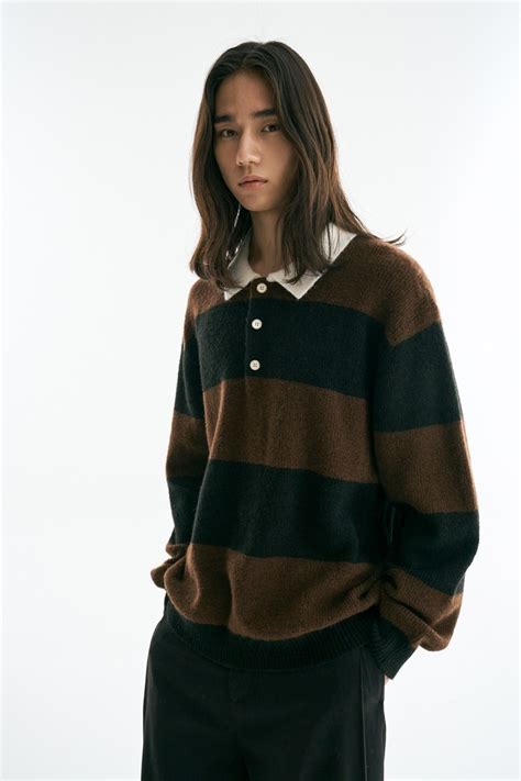 더니트컴퍼니 알파카 블렌드 럭비 니트 3color 위시버킷