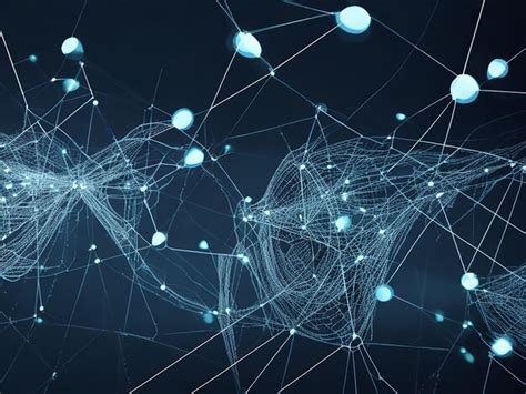 Premium Ai Image A Captivating Scene Of Interconnected Dots And Lines Representing The Complex