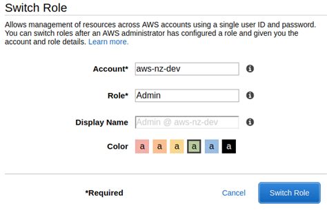 Using Cross Account Access Aws Console Awsnz