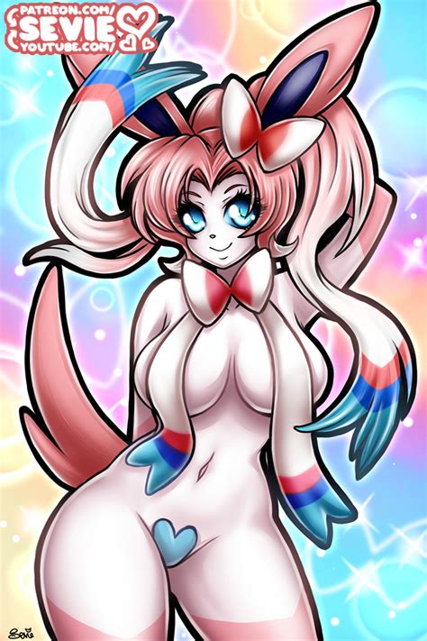 Rule 34 Anthro Eeveelution Female Hair Over Breasts Pokemon Pokemon Species Sevie Solo