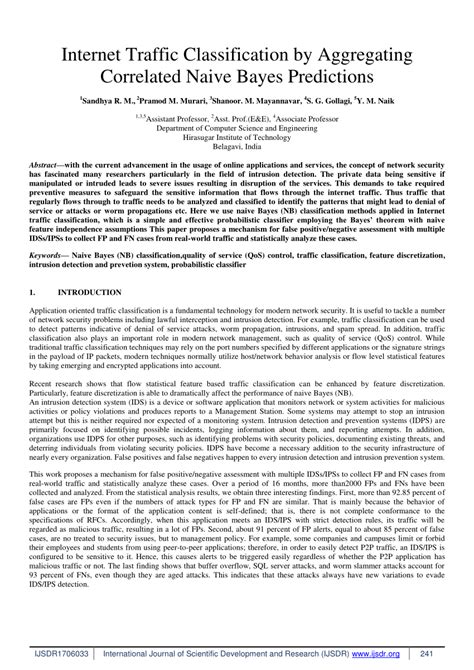 Pdf Internet Traffic Classification By Aggregating Correlated Naive