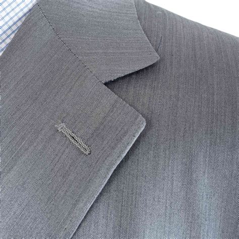 Canali Mens Exclusive Silk Suit Herringbone Pattern ᐅ €999 Sale Fashion Flow Vienna →