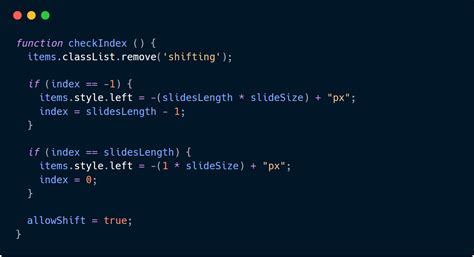 Infinite Pure Javascript Slider Click And Touch Events