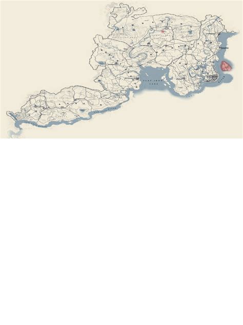 Large Detailed Map Of Red Dead Redemption 2 World  4 505×3 340
