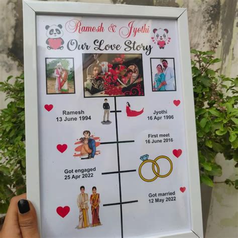 Love Story Frame Size A4 My Ts Kart