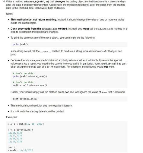 Solved Helper Function Below Class Date A Class