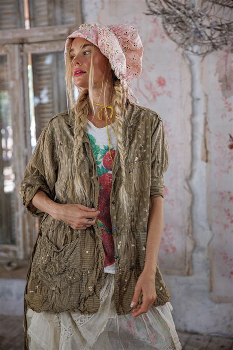 Patchwork Polka Dot Smock Magnolia Pearl Clothing