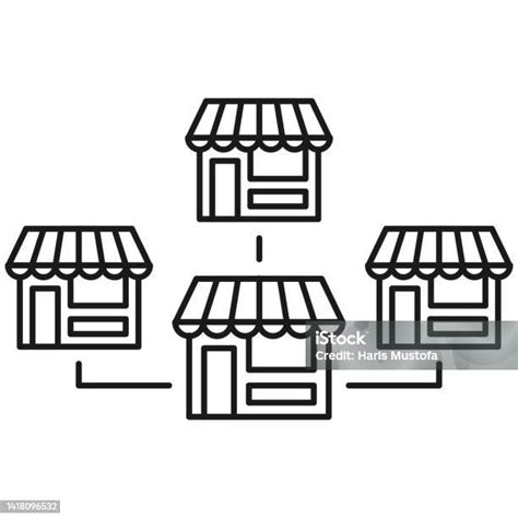 프랜차이즈 라인 아트 비즈니스 협력 아이콘 디자인 템플릿 벡터 일러스트 레이 션 영업권에 대한 스톡 벡터 아트 및 기타 이미지 영업권 아이콘 벡터 Istock